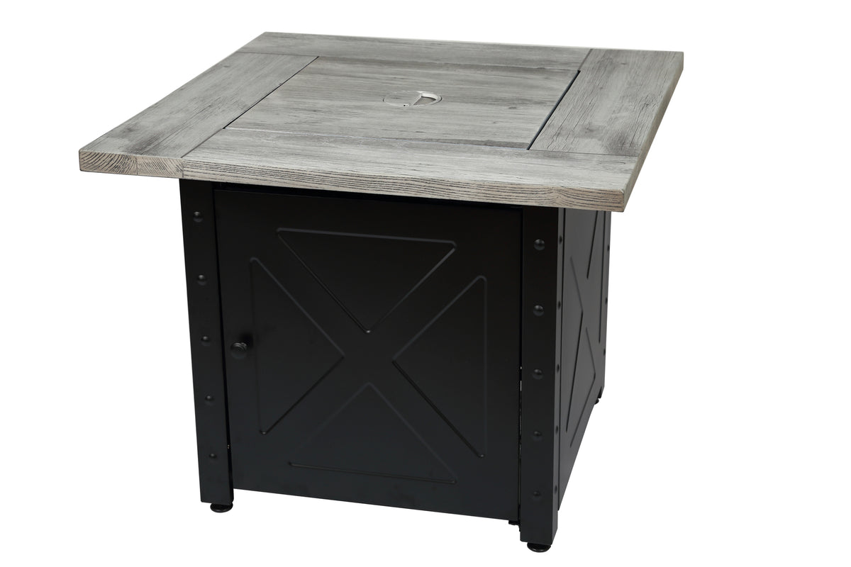 30" LP Square Gas Outdoor Fire Pit - The Mason – Fire Science Inc