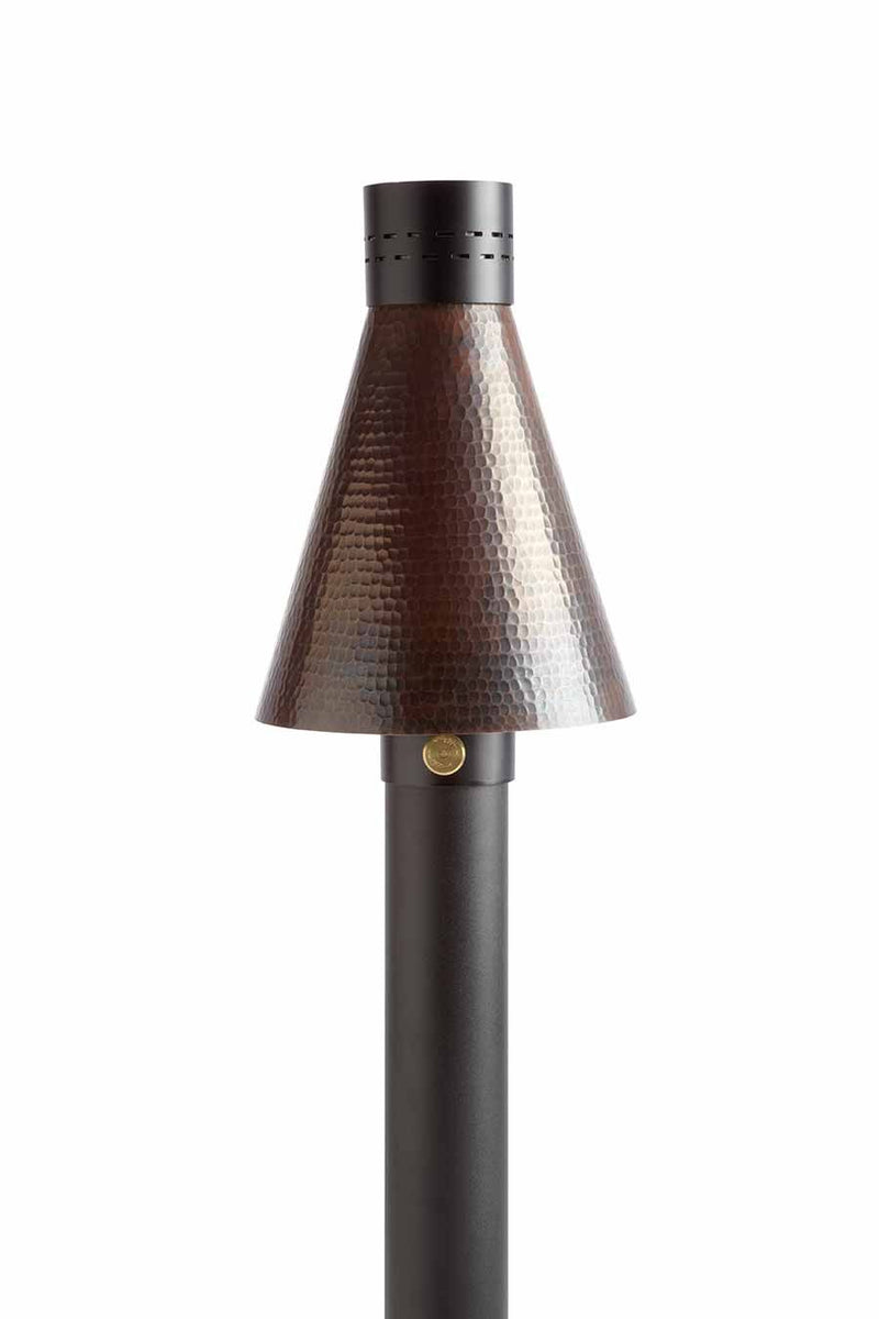 TK Torch - Complete with 96" Post - Hammered Copper – Fire Science Inc